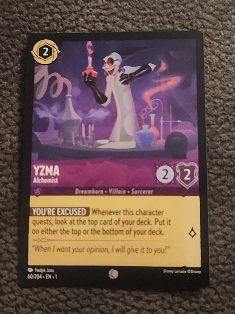 DISNEY LORCANA TCG - Yzma “Alchemist” 60/204 Common Non Foil NM/MINT £0 ...