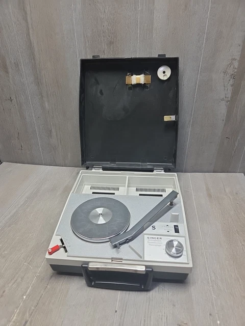 RARE VINTAGE SINGER Stereophonic Transistorized Phonograph Missing ...