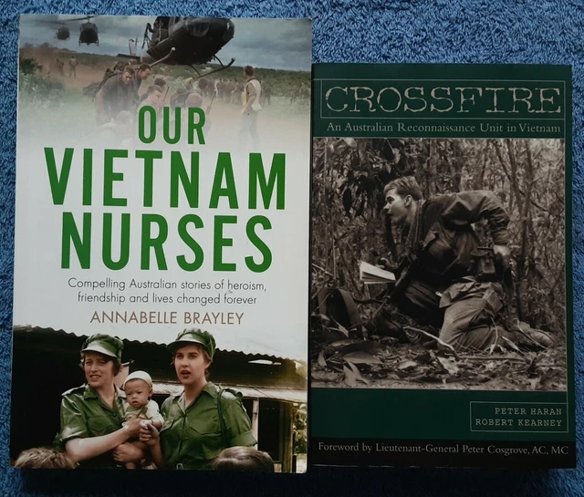 VIETNAM WAR X 2 - Crossfire by peter Haran + Our Vietnam Nurses by A ...