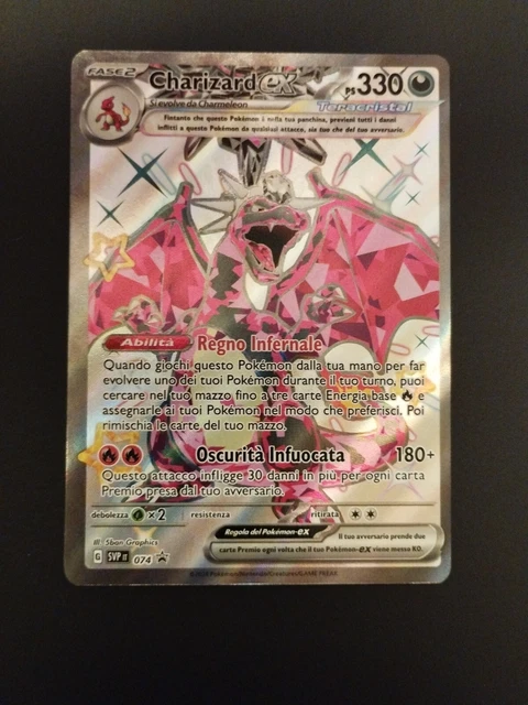 CARTA POKEMON CHARIZARD Ex 074 Destino Di Paldea Svp It Nm To Mint P ...