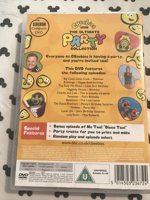 RARE CBEEBIES THE ultimate Party Collection compilation dvd with ... RARE CBEEBIES THE ultimate Party Collection compilation dvd with ...