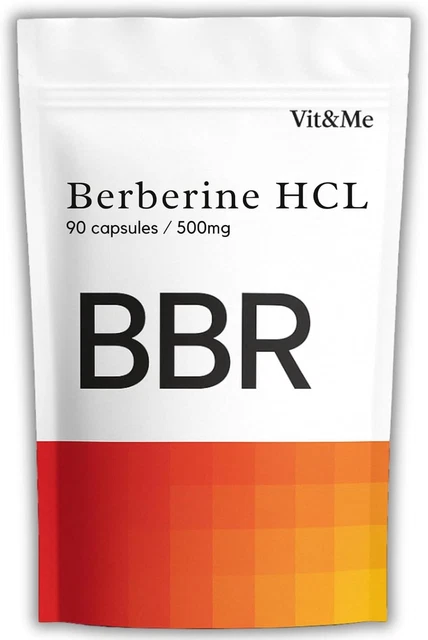 BERBERINE HCL 98% – Vegan, High-Purity 500mg Capsule for Metabolism £27 ...