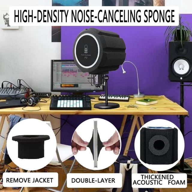 MICROPHONE WIND SHIELD Pop Filter Isolation Ball, Acoustic Filter for ...