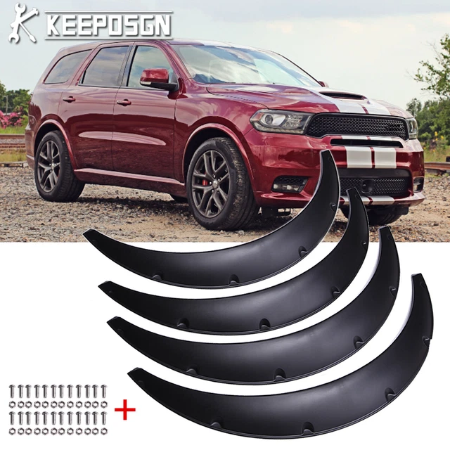 FENDER FLARES FLEXIBLE Wheel Arch Extra Widebody Kit 4.5" For Dodge ...
