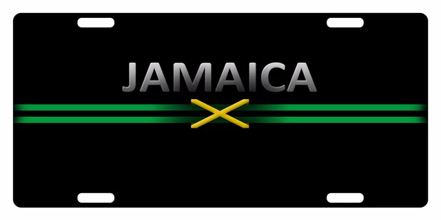 JAMAICA CUSTOM LICENSE Plate Jamaican Emblem Jamaica Version £13.58 ...
