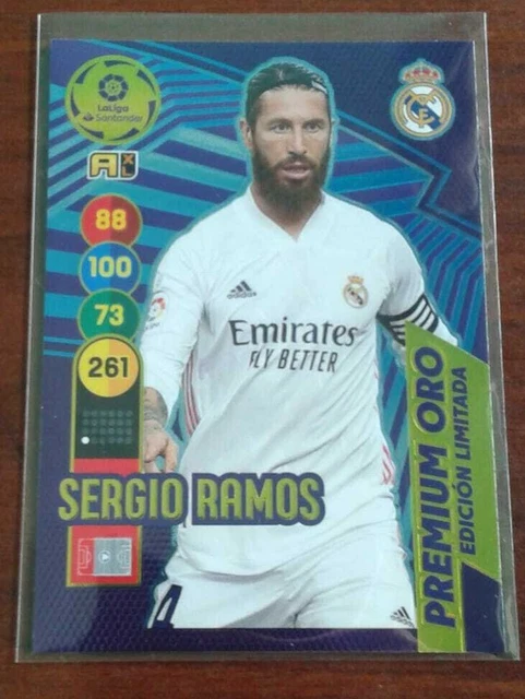 2020 2021 SERGIO RAMOS PREMIUM GOLD Adrenalyn PANINI Limited Edition ...