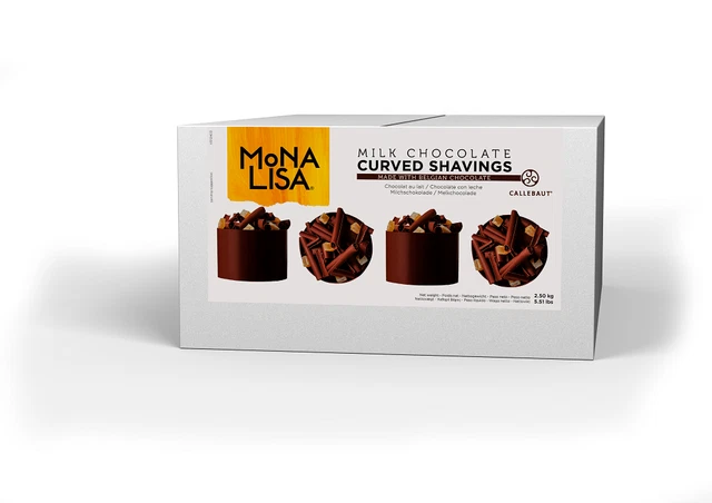 MONA LISA CURVED Milk Chocolate Shavings 2.5kg £25.95 - PicClick UK