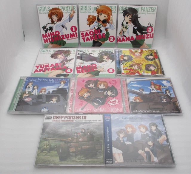 GIRLS UND PANZER CD Character Song CD Vol.1-5 & Enter enter MISSION ...