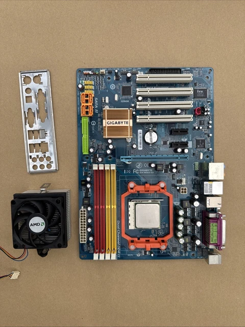 MOTHERBOARD GIGABYTE GA-M56S-S3, AMD Athlon 64 X2 5000+ 2.6GHz Dual ...