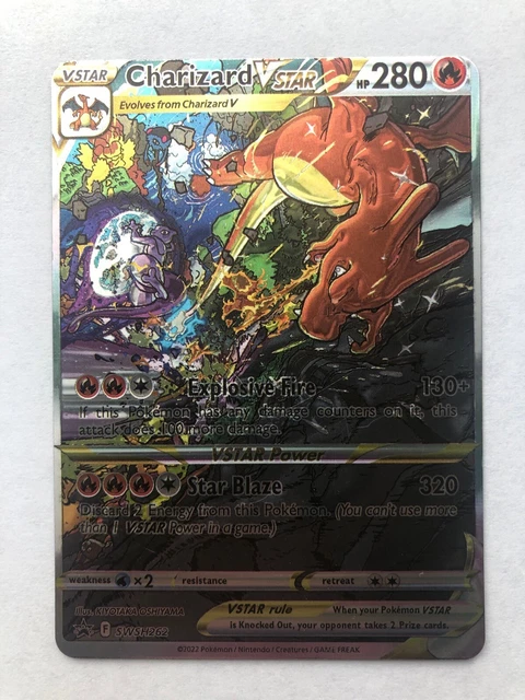 POKEMON BLACK STAR Promo Charizard VSTAR SWSH 262 Mint M english ...