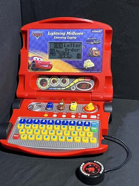 VTECH DISNEY PIXAR Cars Lightning McQueen Learning Laptop Educational ...