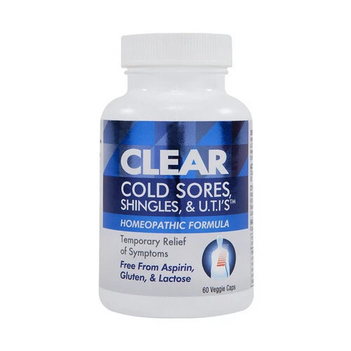 CLEAR COLD SORES, Shingles and UTI's 60 Caps By Clear Products £25.10 ...