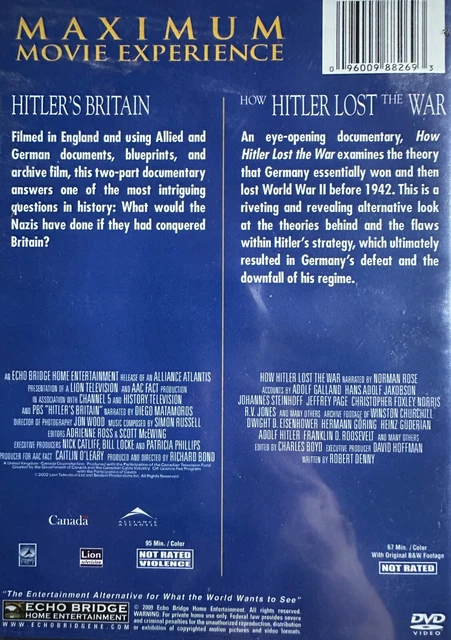 MILITARY HISTORY: HITLER'S BRITAIN & HOW HITLER LOST THE WAR DVD 2-Pack ...