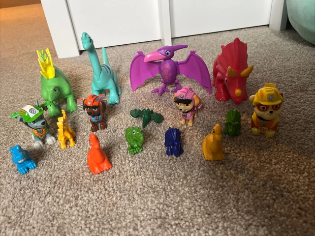 PAW PATROL DINOSAUR Dino Rescue Dinosaurs Pups Figures Bundle £9.99 ...