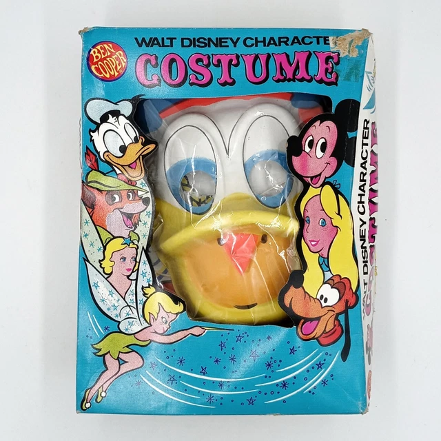 VINTAGE 1974 WALT Disney Ben Cooper Donald Duck Mask & Costume Child 8 ...