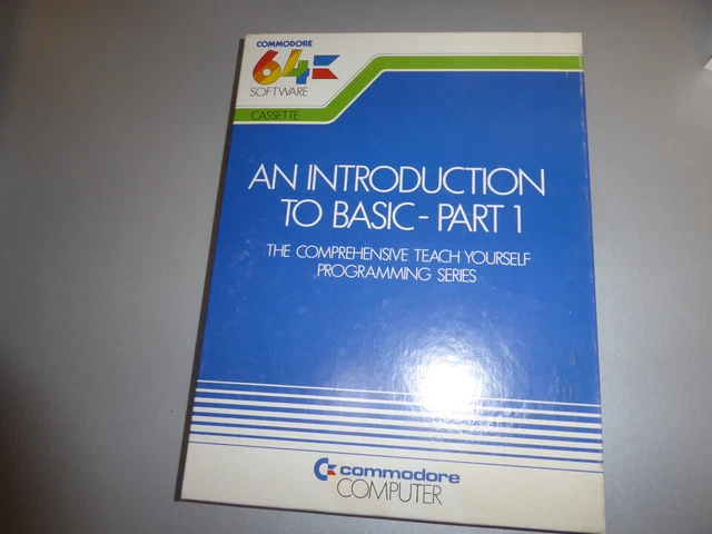 ORIGINAL COMMODORE FÜR C64 Software Einführung Buch + 2 Kassette NEU ...