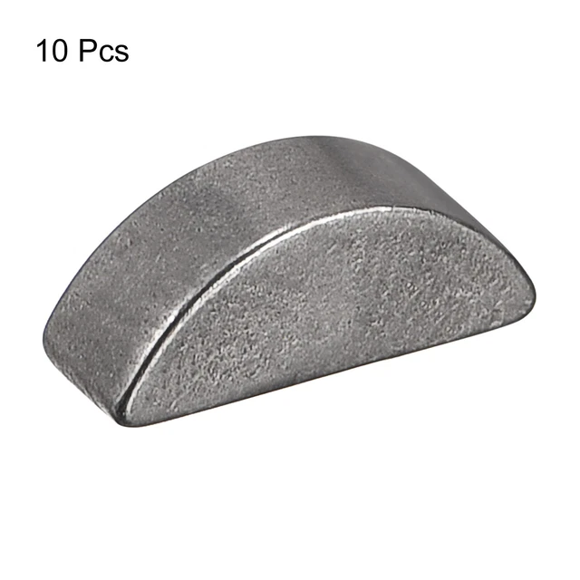 WOODRUFF KEYS 10PCS Steel 3mm Width x 3.7mm Height x 10mm Diameter $14. ...