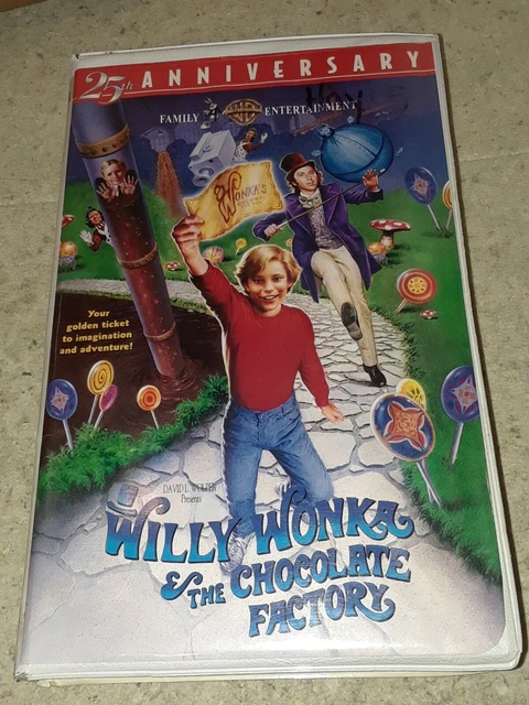 WILLY WONKA AND the Chocolate Factory (VHS, 1996, Remastered 25th Ann ...