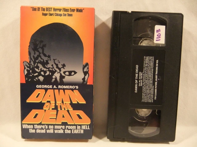 DAWN OF THE Dead 1978 1996 VHS Tape Movie George Romero Tom Savini ...