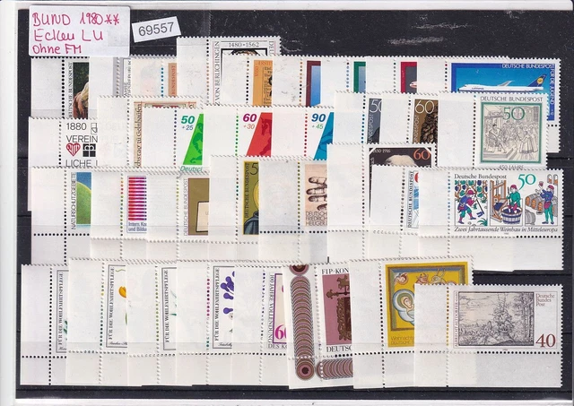 FEDERAL 1980, MICH No Corner Edge Complete Lu (Without Definitives) $27 ...