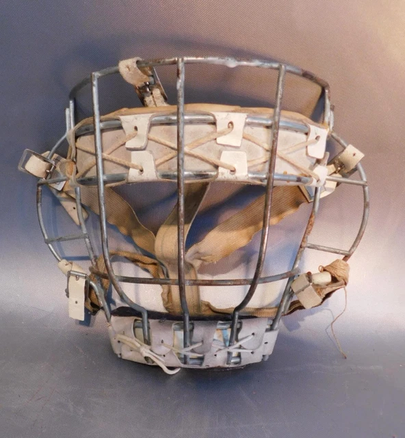 VINTAGE OLD,D&R 1900 Hockey Goalie Mask,Face Cage With Original Strap ...