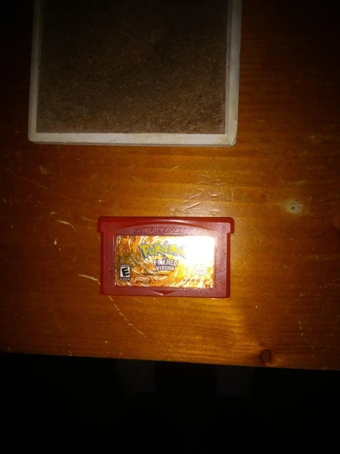 POKEMON FIRERED VERSION Game Boy Advance SP Fire Red - Authentic ...