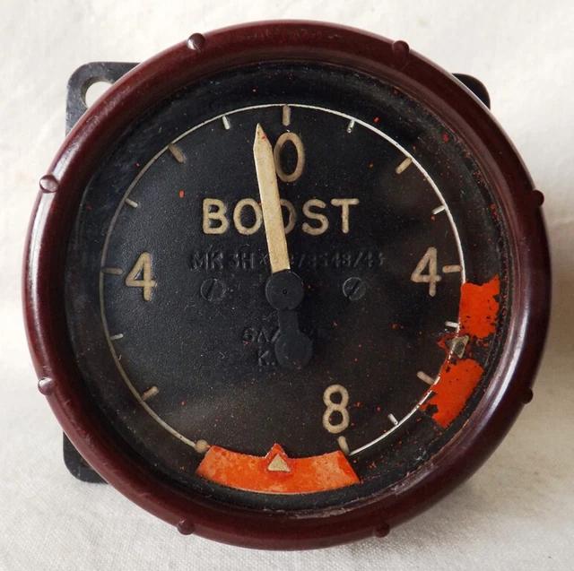 WW2 RAF AIRCRAFT Boost Gauge Mk3H* 6A/1221 dated 1943 £105.00 - PicClick UK
