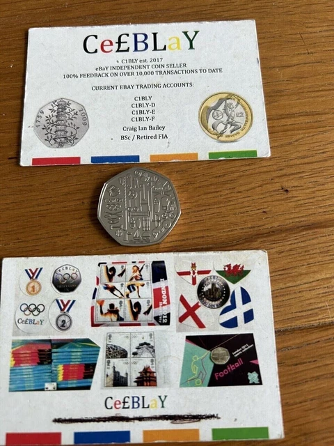 RARE NIFC UNCIRCULATED TEAM GB 2020 50p FIFTY PENCE COIN. MON £10.35 ...