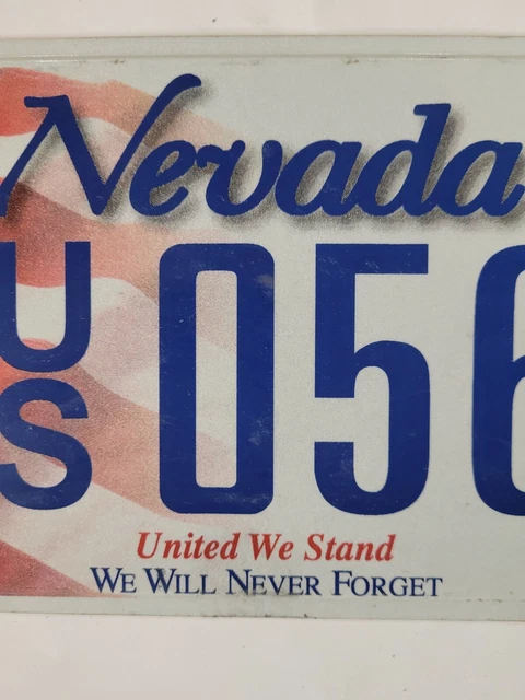 NEVADA LICENSE PLATE 🔥Free📬🔥 Us 056A ~ Eagle & American Flag Specialty ...