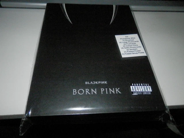 BLACK PINK BORN Pink BOX CD photobook,photos,polaroids,poster,cartes ...