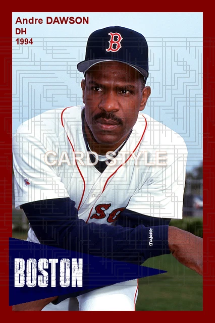 ANDRE DAWSON - 1994 Boston Red Sox - choose a size - full color print ...