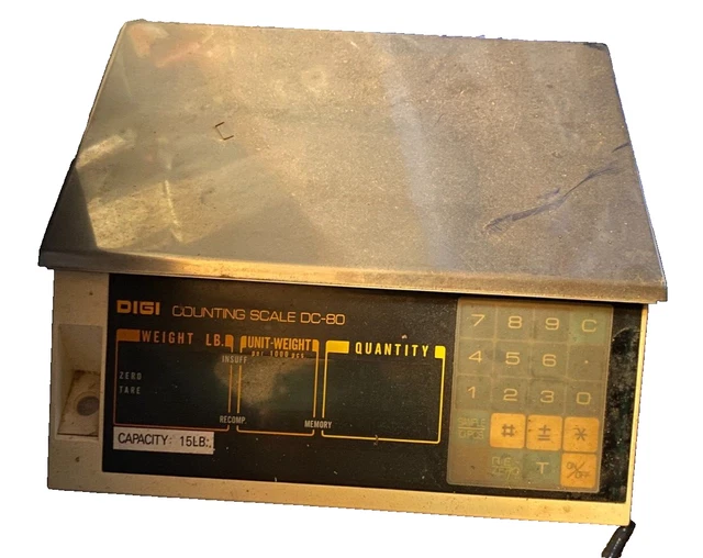DIGI MATEX DC-80 Digital Counting Scale Vintage 15 lbs Teraoka Seiko ...