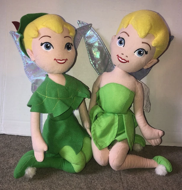 SET OF 2 Northwest Disney 16” Tinkerbell Plush Fairy Stuffed Fairy ...