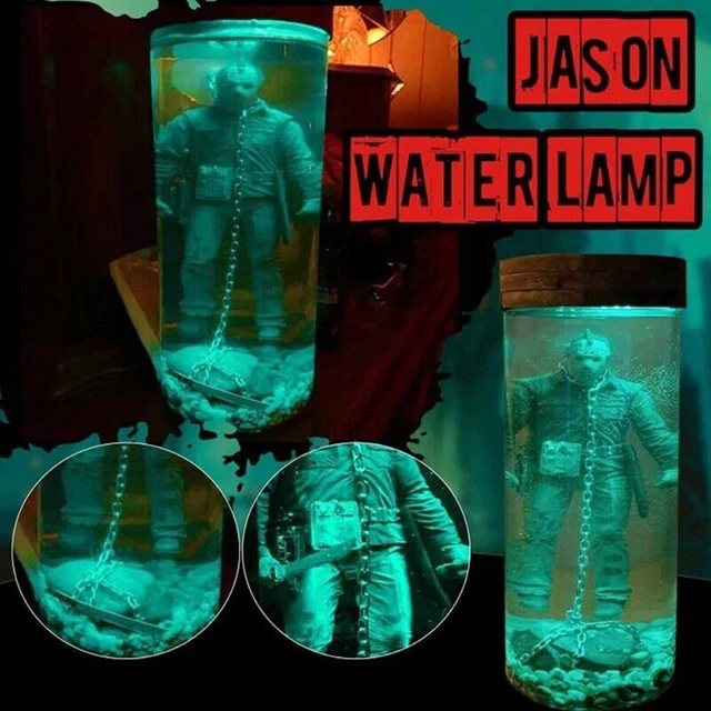 FRIDAY THE 13TH Jason Voorhees Collector Water Lamp Horror Figurines ...