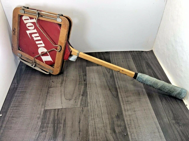 DUNLOP ALPHA OLYMPIC Torch Badminton Squash Racket Case Clamp Authentic ...