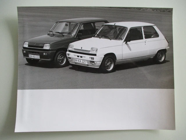 RENAULT 5 LECAR Turbo+GTL Original Foto Werkfoto Pressefoto Photo de ...