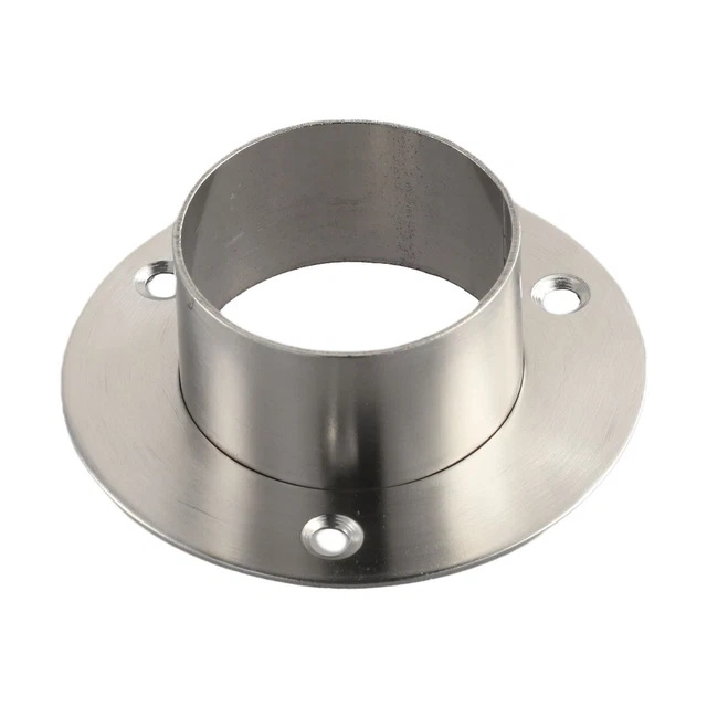 SPACE SAVING WALL Rail Flange Bracket Stainless Steel 38mm 51mm ...