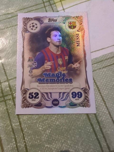 MATCH ATTAX 2025 2026 Neymar Jr & Lionel Messi Magic Memories Parallels ...