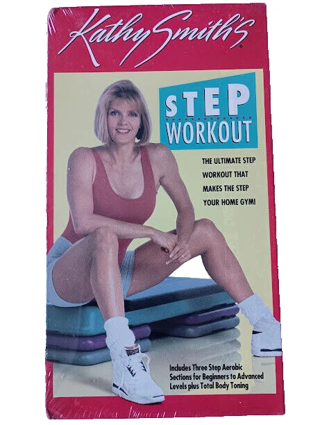 KATHY SMITH STEP Workout VHS Tape Aerobics RARE MEDIA Video 90's Sealed ...