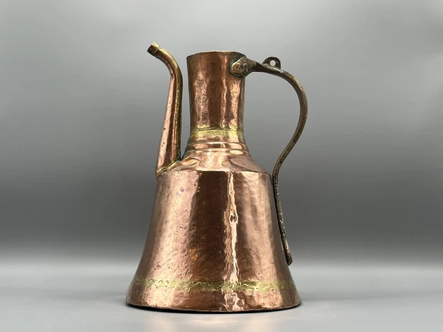 ANTIQUE VICTORIAN WATER Jug Vessel Fire Kettle Indoor Watering Can ...