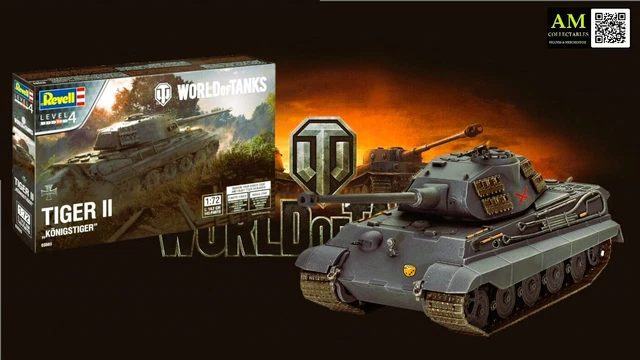 REVELL - WORLD Of Tanks Model Kit 1/72 Tiger II Ausf. B King Tiger Tank ...