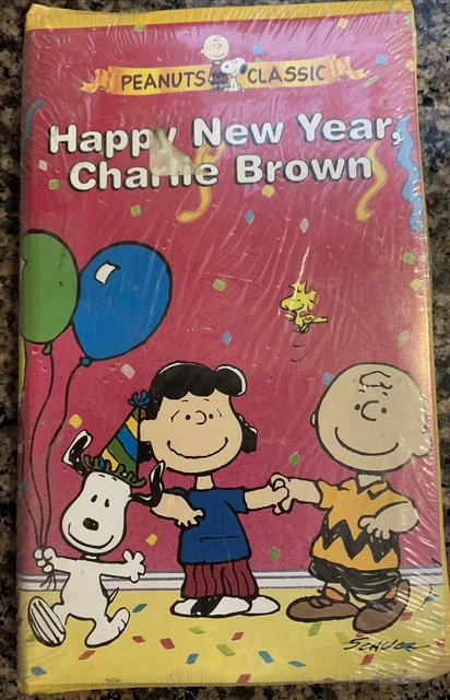 PEANUTS - HAPPY New Year, Charlie Brown VHS NEW Sealed 1996 Yellow ...