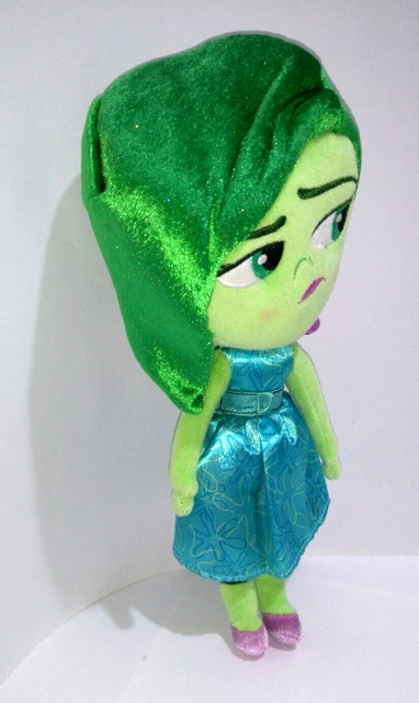 DISNEY STORE PIXAR Inside Out Movie Disgust Green Plush Soft Toy Female ...