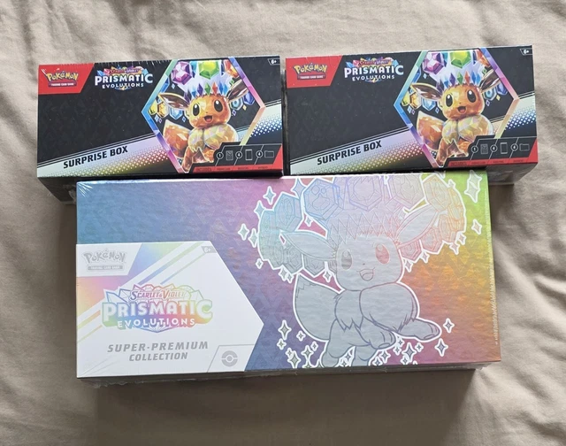 POKÉMON TCG: PRISMATIC Evolutions- Super-Premium Collection & 2x ...