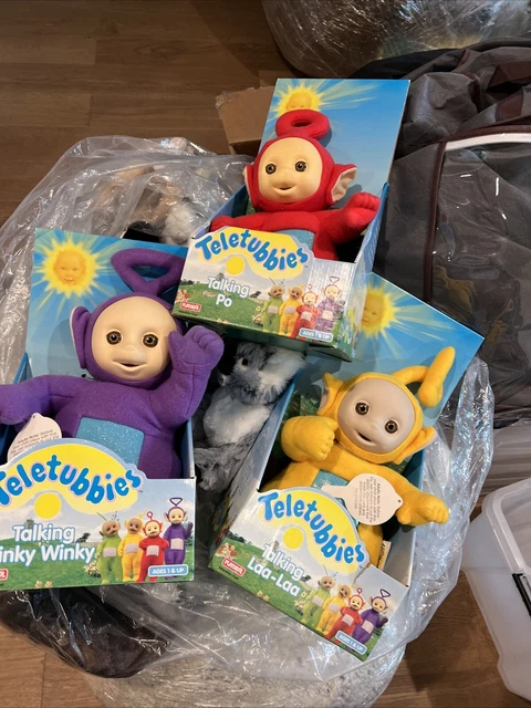 PLAYSKOOL TELETUBBIES TALKING Plush Toy 1998 Works Press Tummy With Box ...