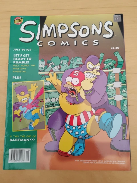 SIMPSONS COMICS - July 1999 - Issue #29 (Bongo / Titan) £10.00 ...