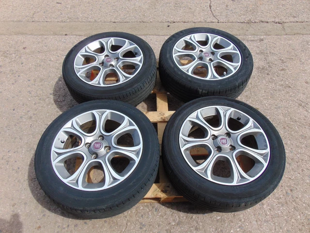 FIAT PUNTO ALLOY Wheels 09-15 4x100 Tyres 195/55/16 7 Spoke 16 ...