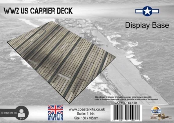 COASTAL KIT DIORAMA Base 1:144 WW2 US Carrier Deck 150x105mm $17.95 ...