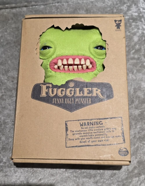 FUGGLER MUNCH MUNCH Green SEALED Funny Ugly Monster Soft Toy Plush £1. ...