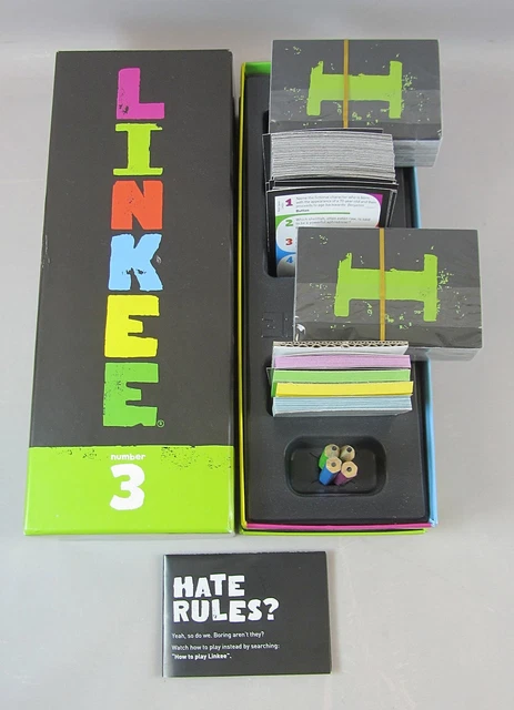 ORIGINAL LINKEE 3 Quiz Game Four Little Questions One Big Link 2 pks ...